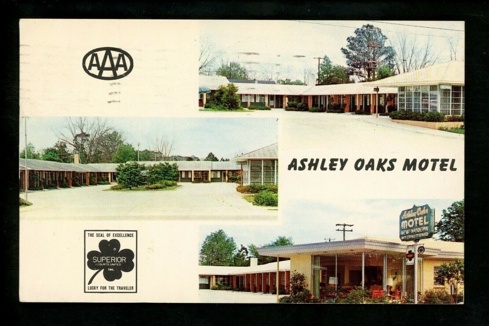Ashley Oaks Motel postcard Valdosta, Georgia GA 1957 multi view | eBay