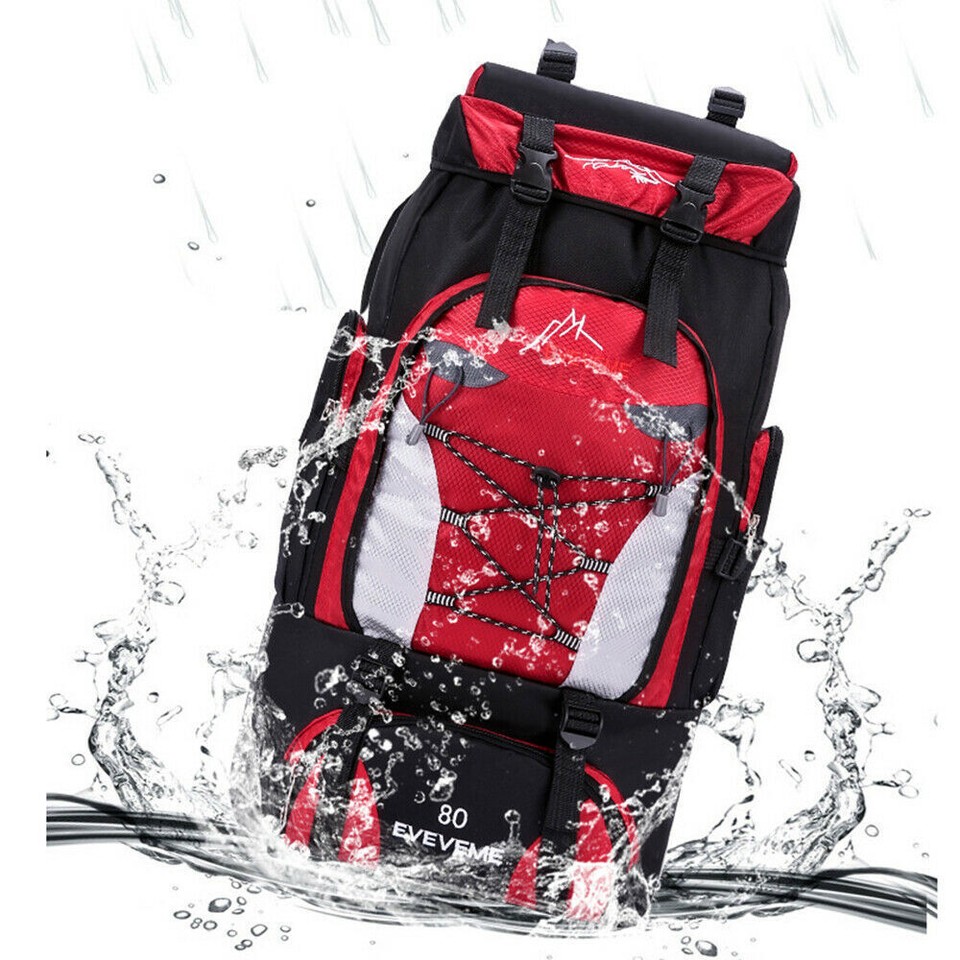 70L 80L Outdoor Camping Hiking Backpack Waterproof Rucksack For Travel ...