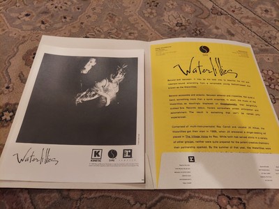 1990s THE WATERLILLIES MODERN music press kit with 8x10 photo press ...