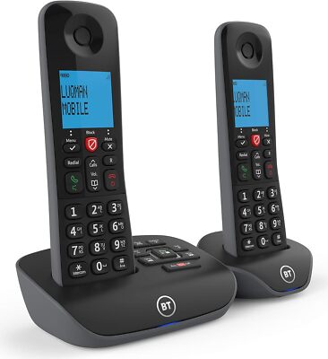 BT Essential Cordless Telephone - 090658, Black/Mid grey 5016351619315 ...