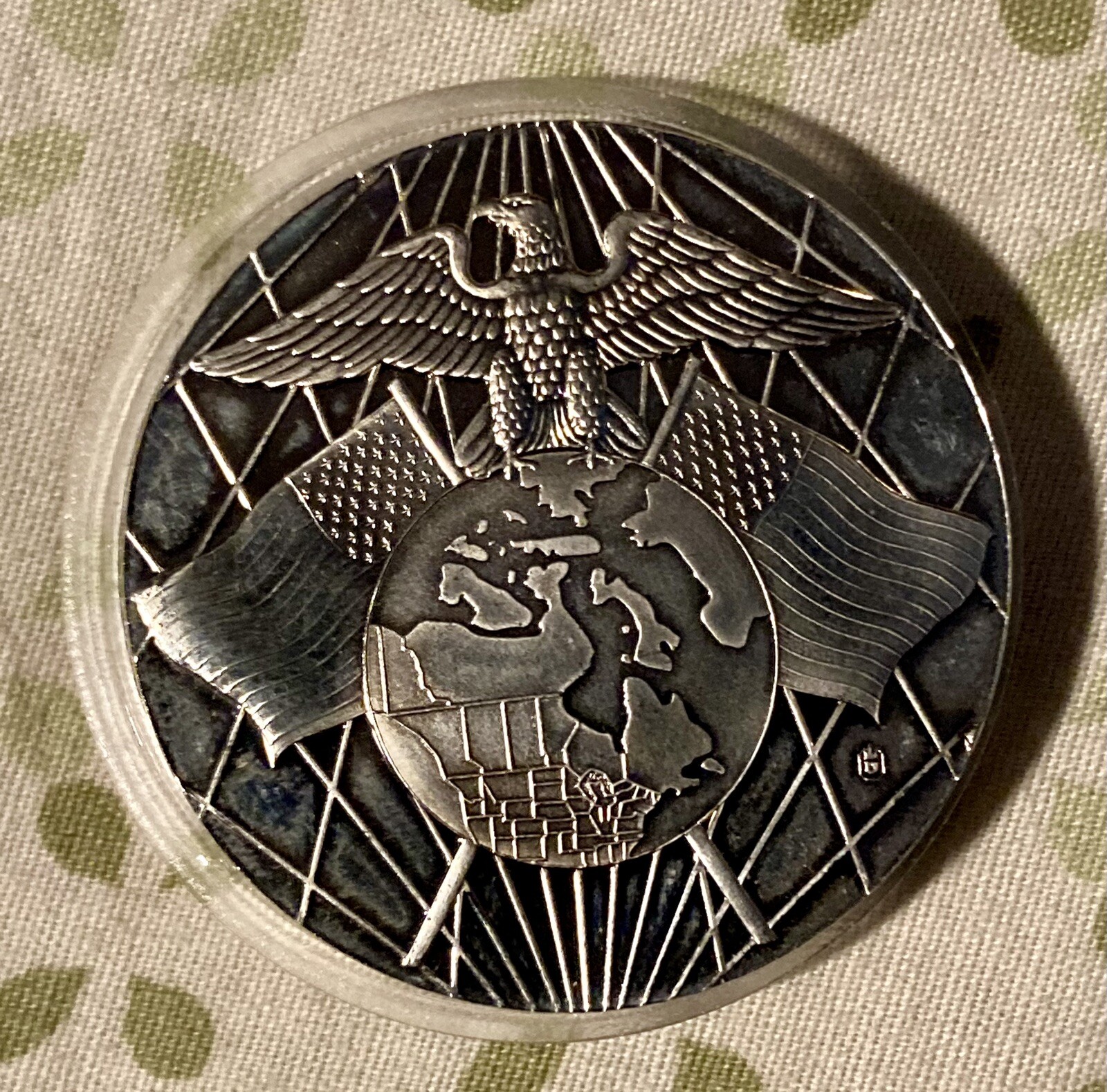 2001 $100 Ben Franklin Token BANKNOTE USA Eagle American Mint 40mm US ...