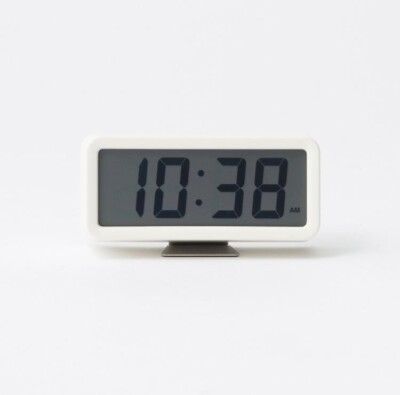 MUJI Digital clock, small (with alarm function) White / Model number ...