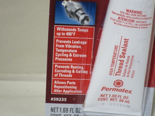 Permatex® 59235 High Temperature Thread Sealant, 50 ML | eBay