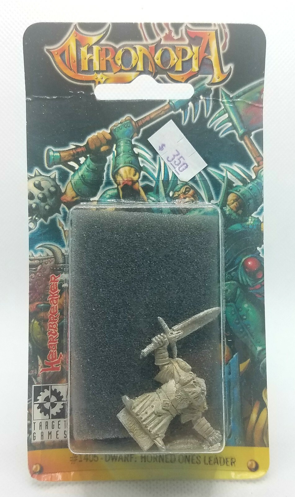 Chronopia Metal Miniatures Dwarf NIB OOP 28mm (Spearmen Swordsmen ...