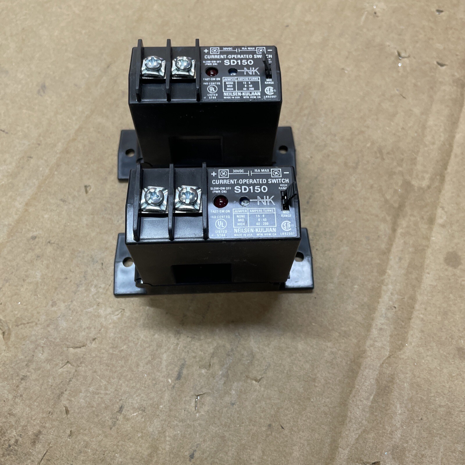 1) New no Box! NEILSON-KULJIAN SD150 CURRENT OPERATED SWITCH 15 AMP | eBay