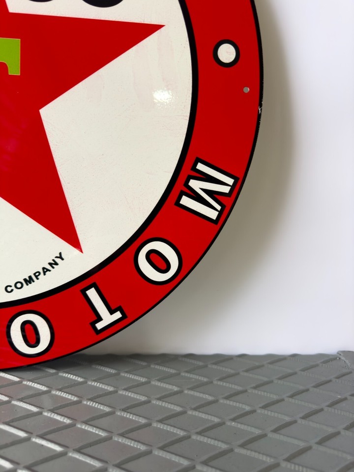 Rare- Vintage -Texaco - Heavy Metal Sign – XL • 19.7" (50cm) | eBay