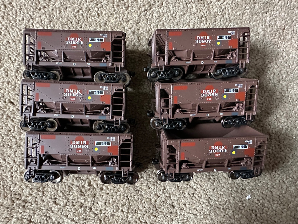 Walthers HO Scale 24’ Ore Car set. DMIR. BLE BNSF CN CP CSX IC KCS NS ...