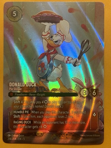 DONALD DUCK - Enchanted! DISNEY Lorcana SHIMMERING SKIES Pie Slinger | eBay