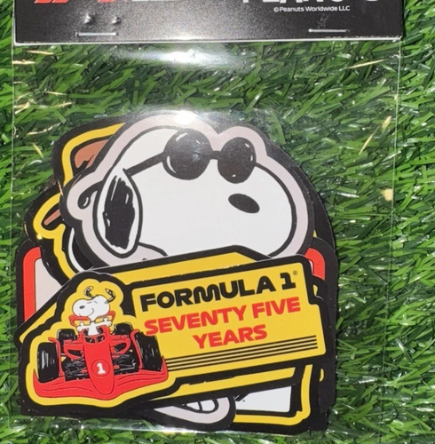 Peanuts F1 Formula 1 Snoopy 75th Anniversary Stickers NEW LIMITED In ...