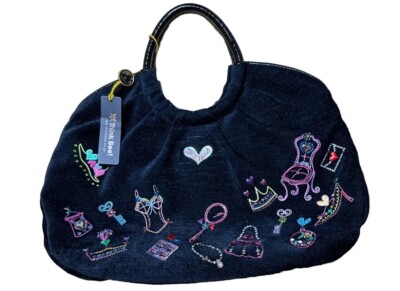 Think Bee Tote Bag Embroidered Princess Girly Japan Dark Coquette ...
