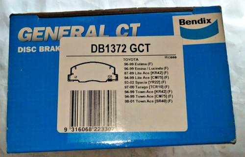 Bendix DB1372 GCT - Front Brake Pad FIT - Toyota - Check listing | eBay Australia