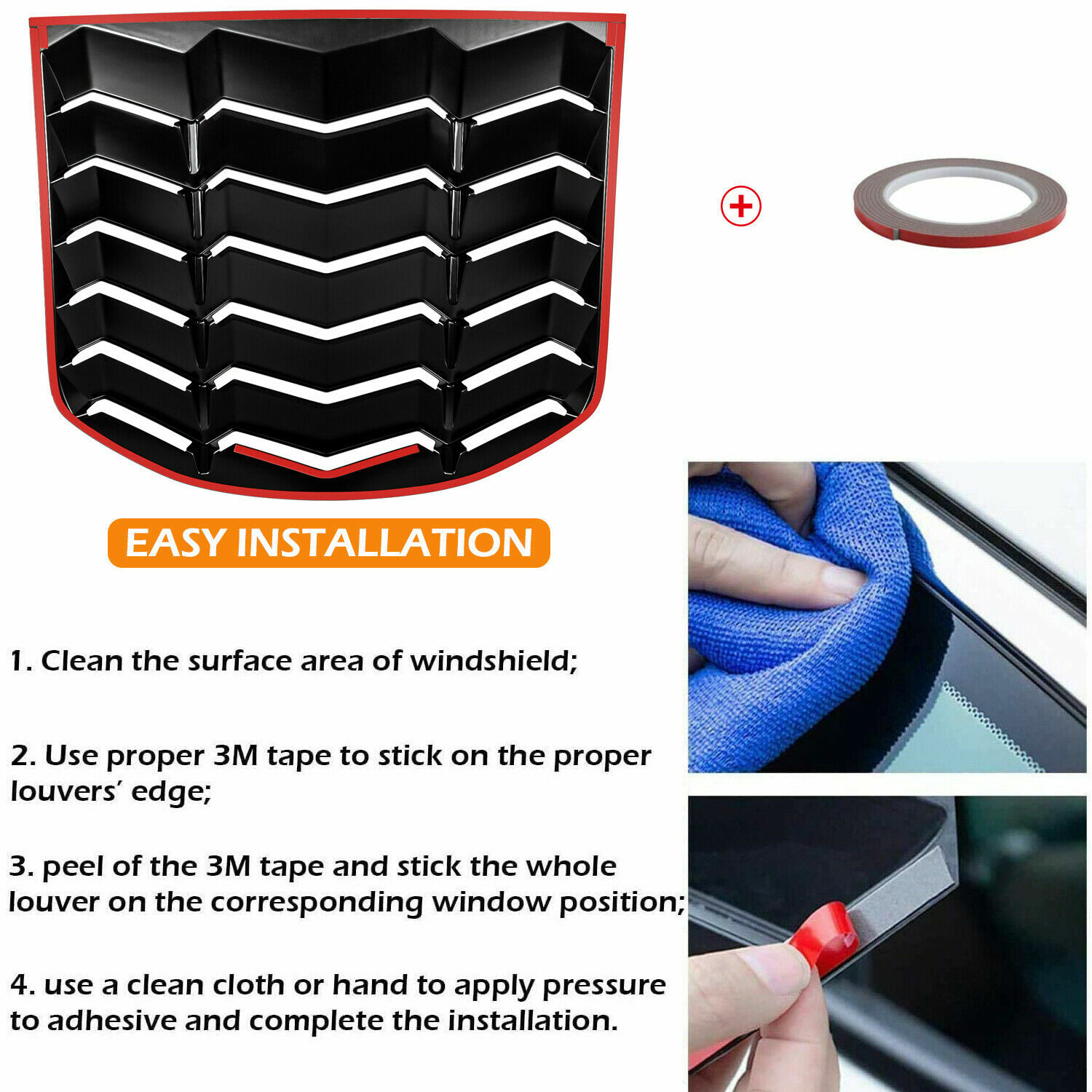 Rear Window Louver Scoop Windshield Cover For Hyundai Genesis Coupe ...