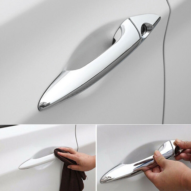 For Elantra 2011 2012 2013 2014 2015 Chrome Door Handle Cover Trim KitB ...