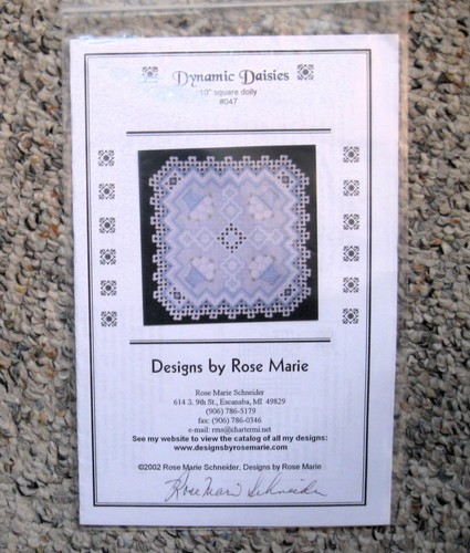 Dynamic Daisies Hardanger Pattern Chart Designs by Rose Marie | eBay