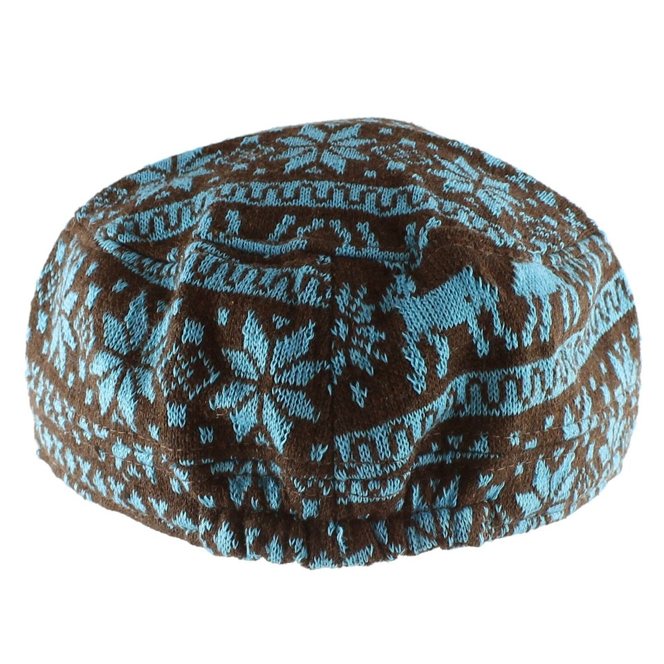 Winter Snowflake Deer Flip Up Baseball Cap Casual Trucker Snapback Hat ...