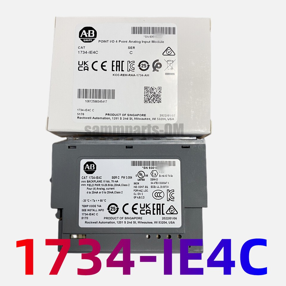New Sealed AB 1734-IE4C Ser C 4 Point Analog Input Module Allen-Bradley ...