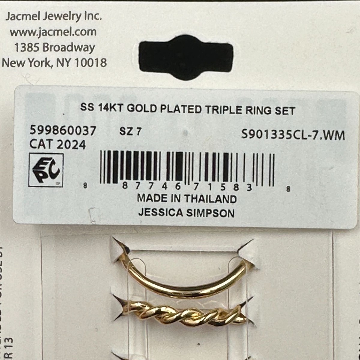 Jessica Simpson Wedding Ring Set