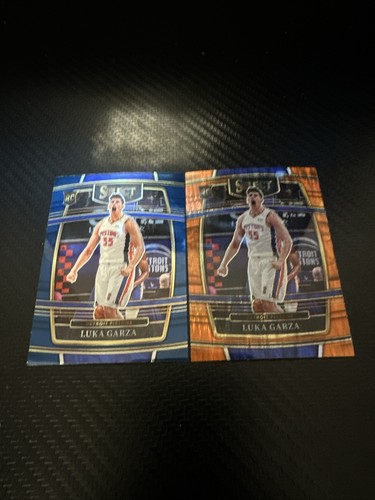 2021-22 Select Luka Garza Blue Concourse/Orange Flash Rookie RC #22 ...