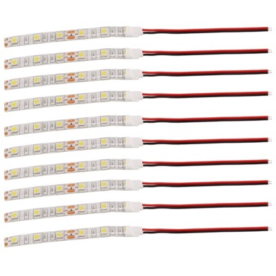 10Pcs 10Cm Waterproof 5050 Led Strip Lights Dc 12V Caravan Boat Car ...