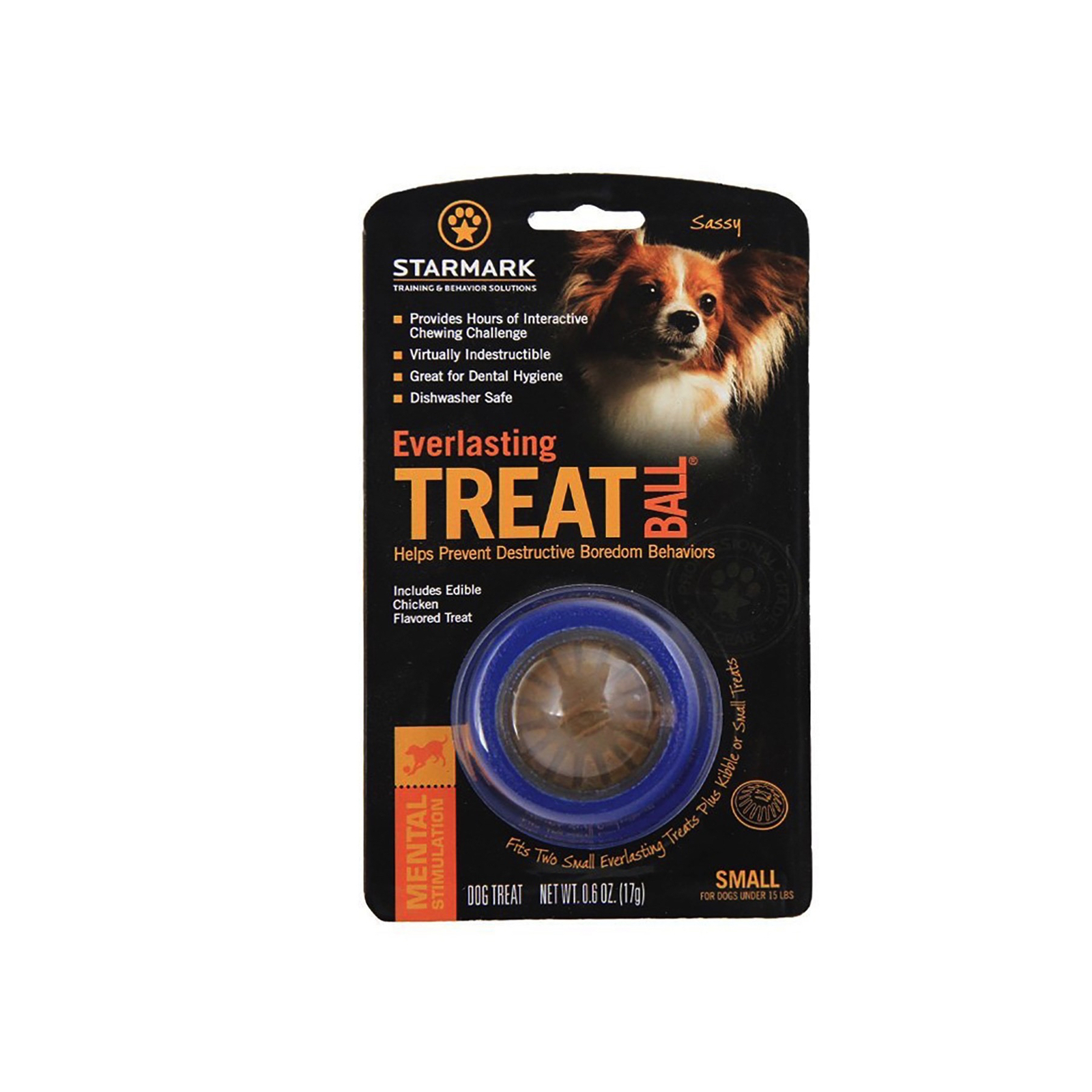 Starmark Everlasting Treat Ball Kibble Interactive Fun Dog Chew Pet Toy ...