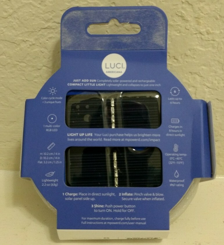 Luci Inflatable Solar Light Americana Color Changing Red White Blue ...