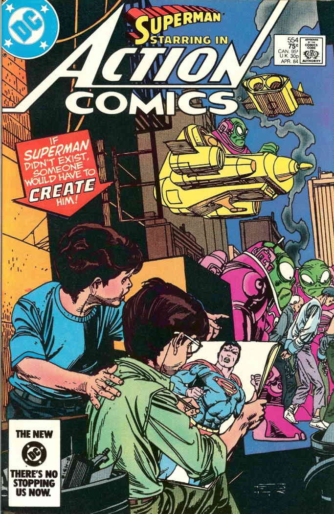 Action Comics #554 FN; DC | Superman 1984 Marv Wolfman Gil Kane - w/Bag ...