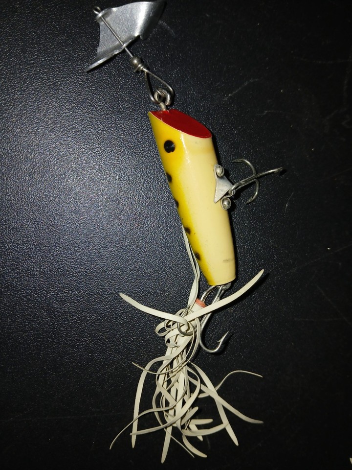HTF NEW Vintage Arbogast Sputterbug Topwater Fishing Lure FROG SPOT ...