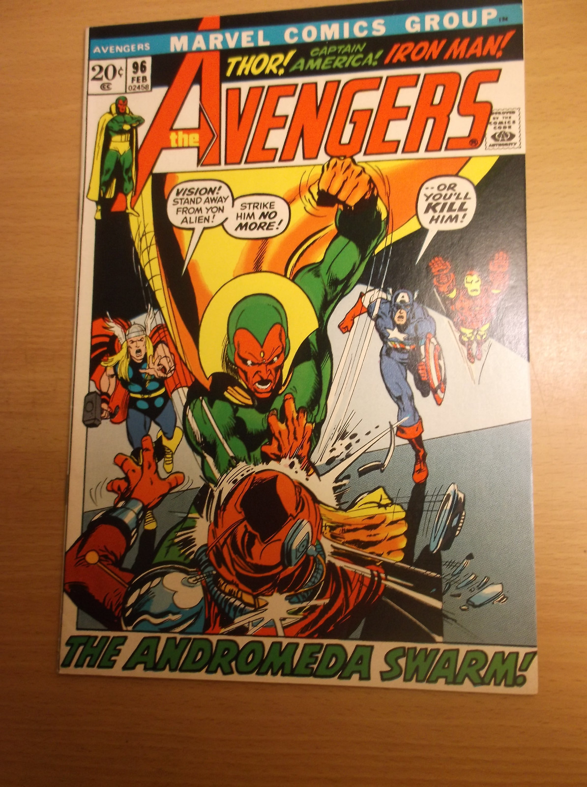 MARVEL: THE AVENGERS #96, VS THE KRULLS, BEAUTIFUL NEAL ADAMS ART, 1972 ...