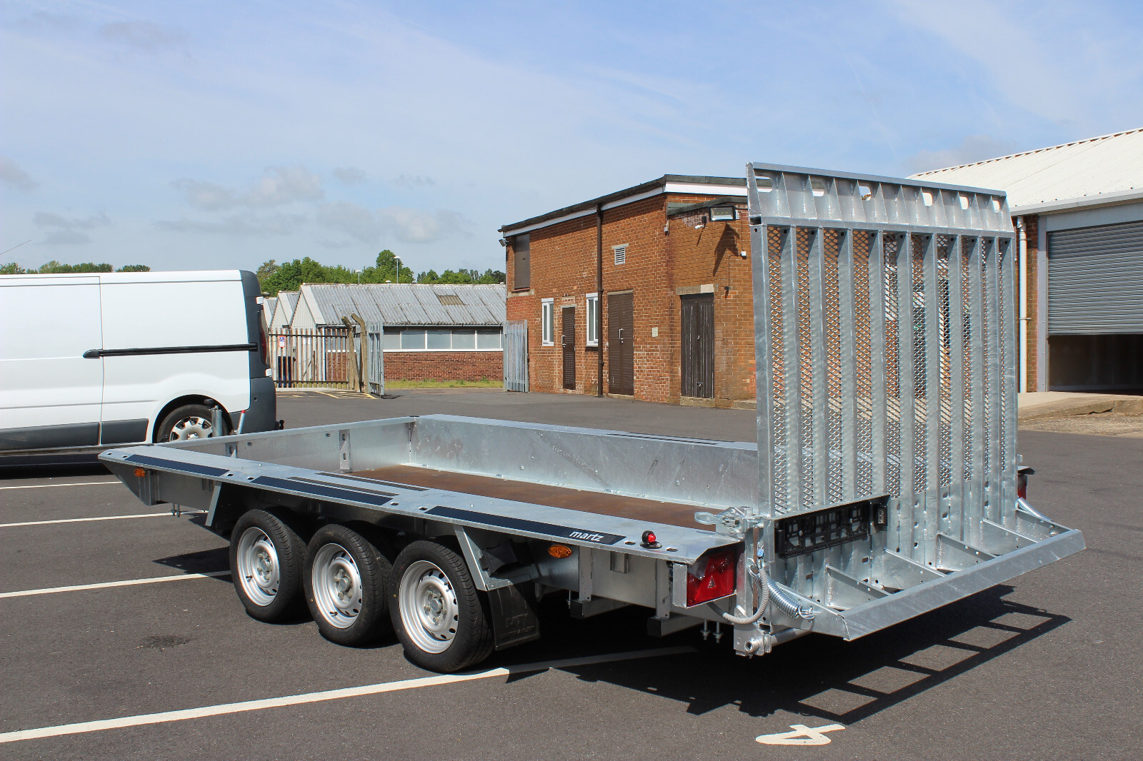 New Car Trailer Mini Digger Plant Excavator Dumper Loading Ramp 3500kg ...