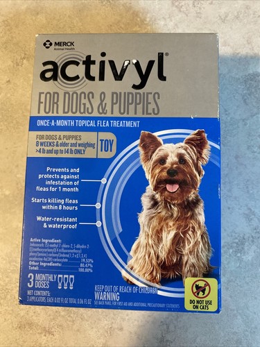 Activyl for Dogs & Puppies 4-14 lb 3 Monthly Dose EPA Approve | eBay