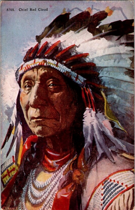 Vintage Postcard Chief Red Cloud Oglala Dakota C-519 | eBay