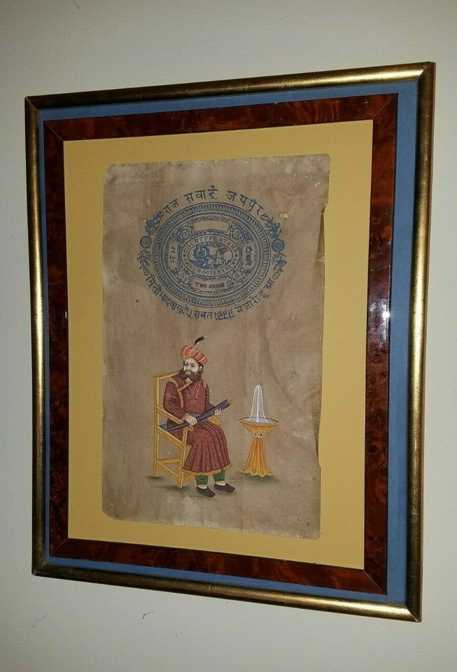 PAIR OF ORIGINAL RARE JAIPUR INK DRAWINGS - ANTIQUE | eBay