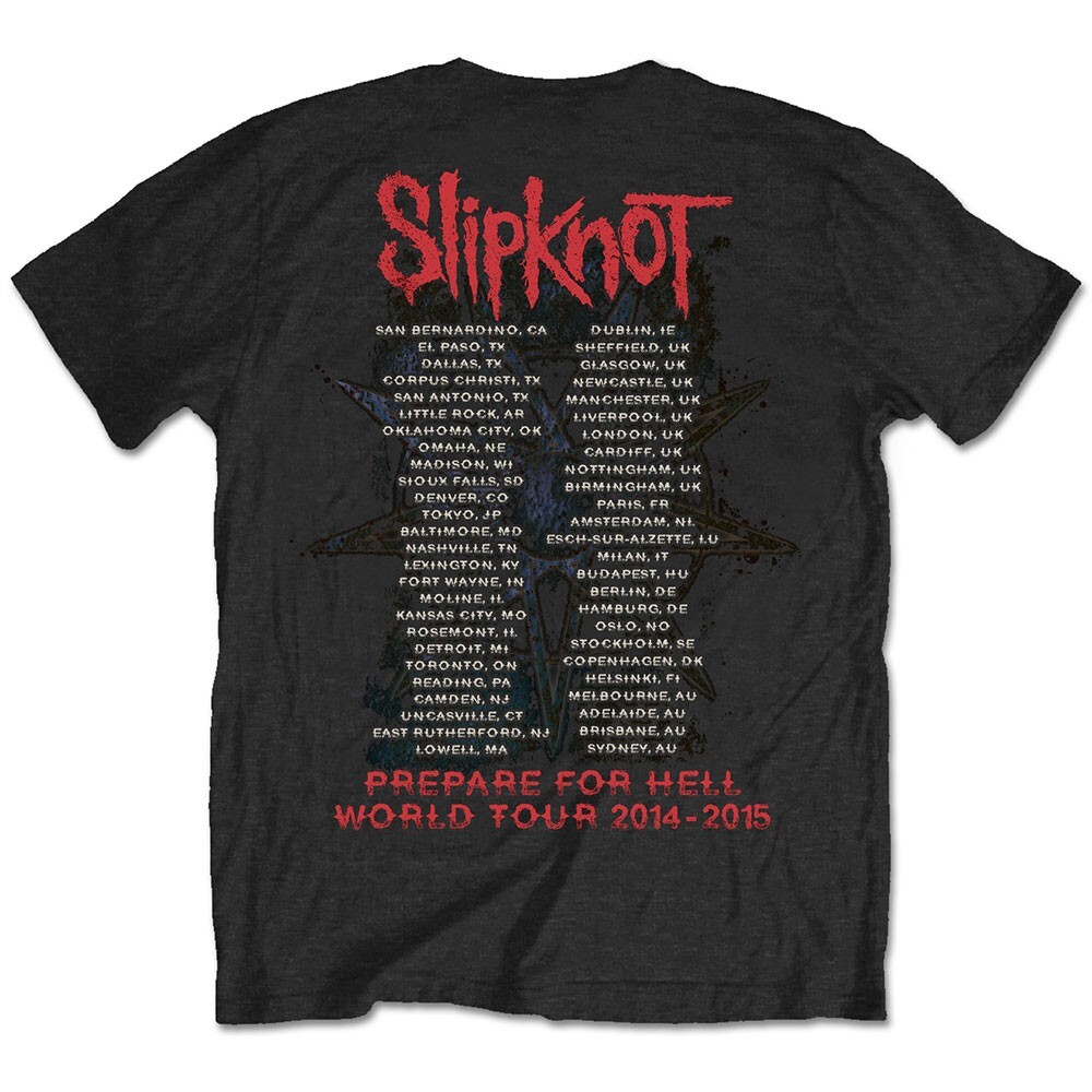 Slipknot - Prepare For Hell Tour 2014 Extra Large T-Shirt. Licensed ...