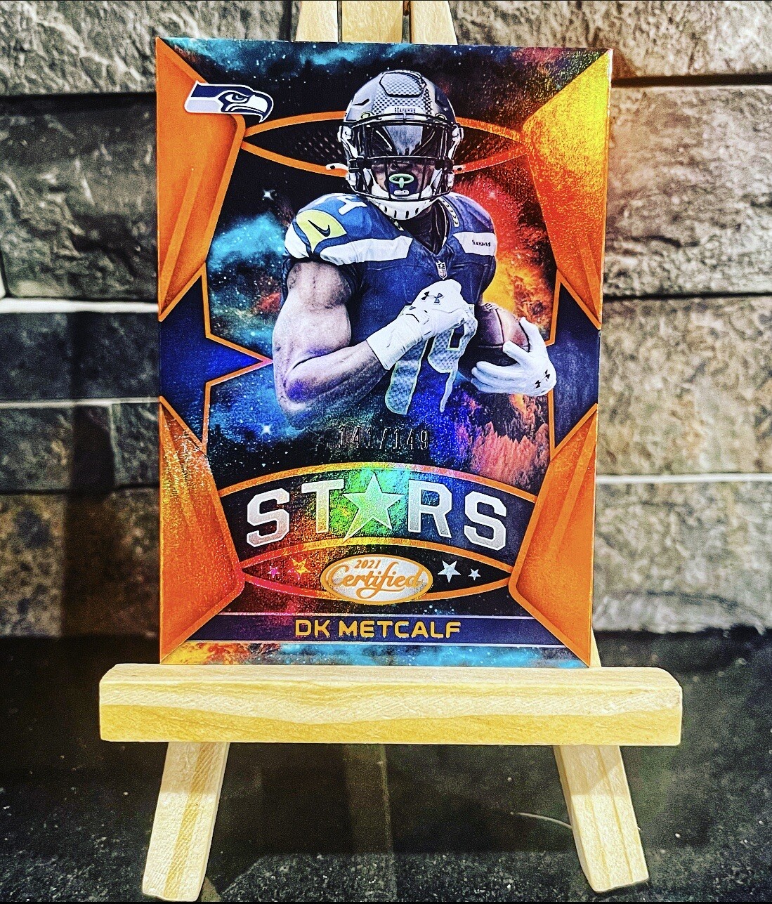 2021 Panini Certified Mirror Orange Stars DK Metcalf #d /149 Seahawks ...