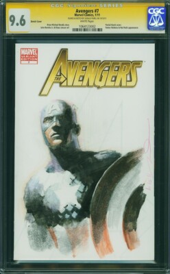 Gerard Parel Original Captain America Sketch CGC SS 9.8 SIGNED Avengers ...