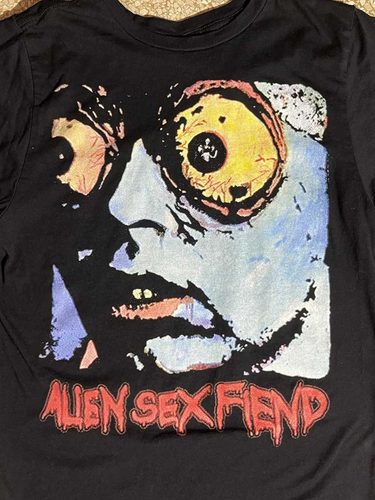 Alien Sex Fiend Band Album Tour Unisex Cotton T-Shirt Full Size WA062 ...