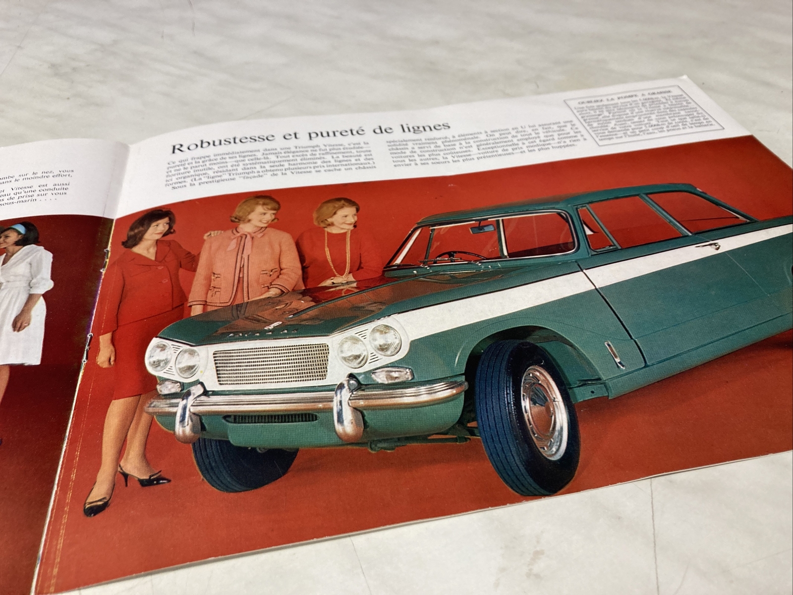 Triumph Speed Catalogue Sale Brochure Prospectus Fold Automobile ...