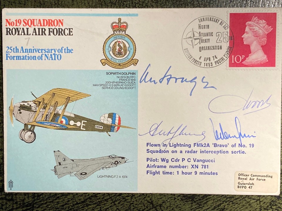 RAF Cover - 19 Squadron, Signed Sir L Hodges WW2 Evader + Burma ...