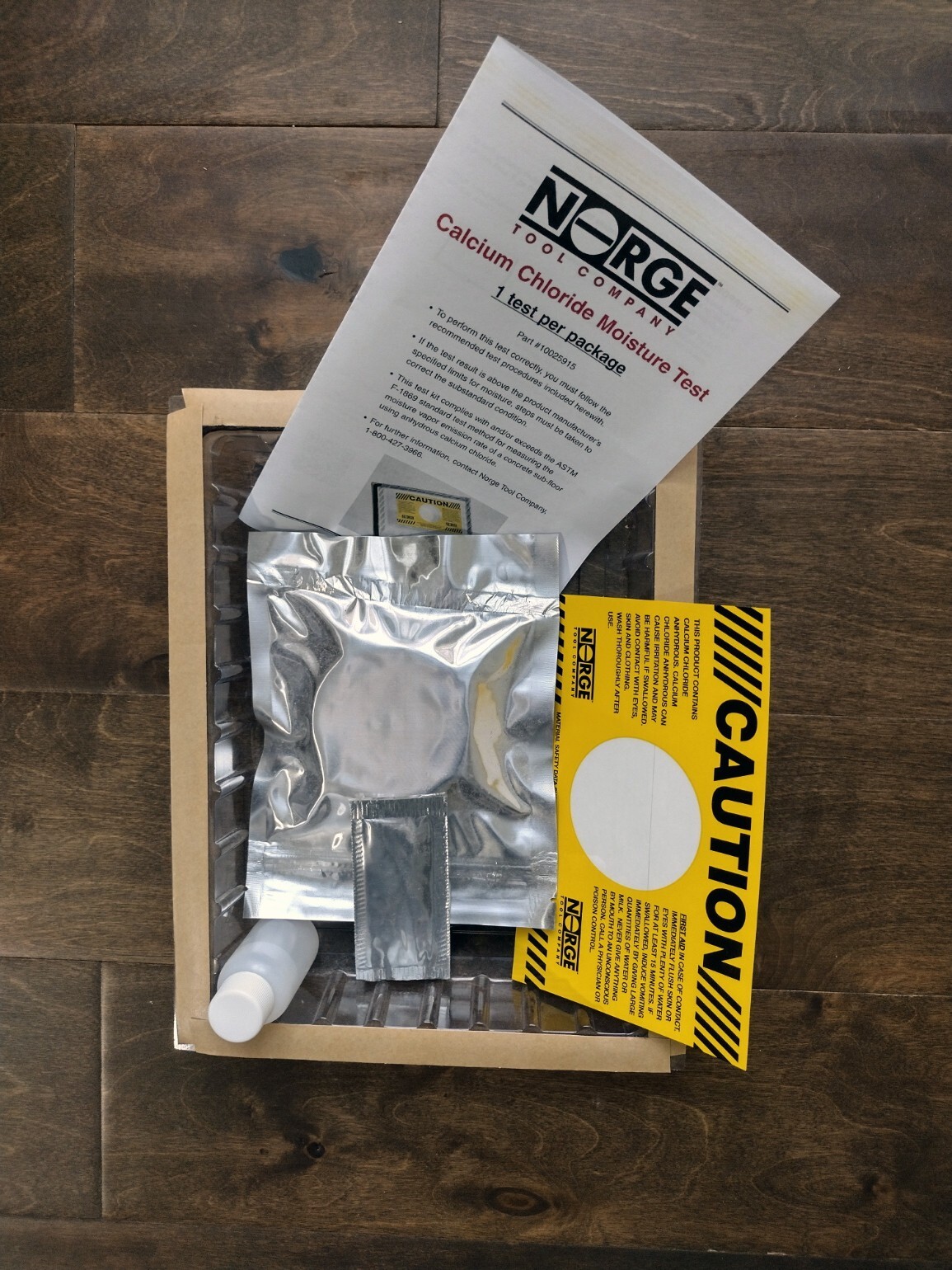 Moisture Test Kit for Concrete Sub-Floor - 1 Test Kit by Norge | eBay