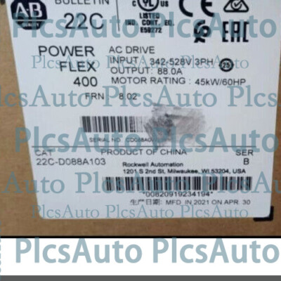 NEW PowerFlex 400 45 kW 60 HP AC Drive Allen-Bradley 22C-D088A103 ...