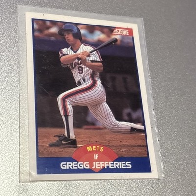 1989 Score Gregg Jefferies Baseball Rookie Card (RC) #600 Mets IF NM | eBay