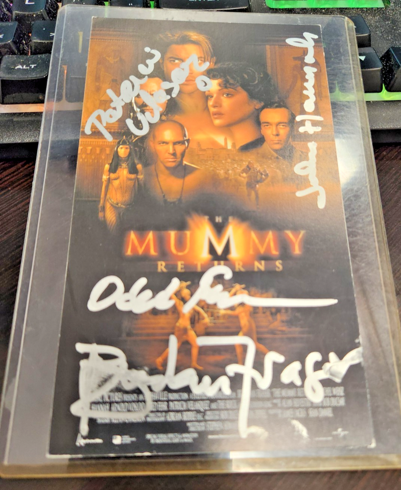 The Mummy Returns Movie Screening Ticket Signed Fraser Hannah Velasquez ...