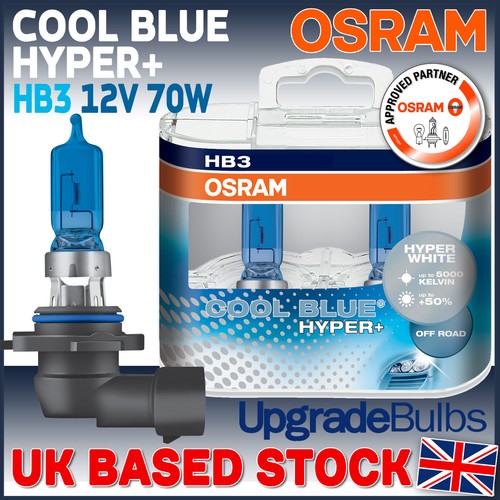 Osram Cool Blue Hyper Plus HB3 5000K Off Road Headlight Bulbs (Twin ...