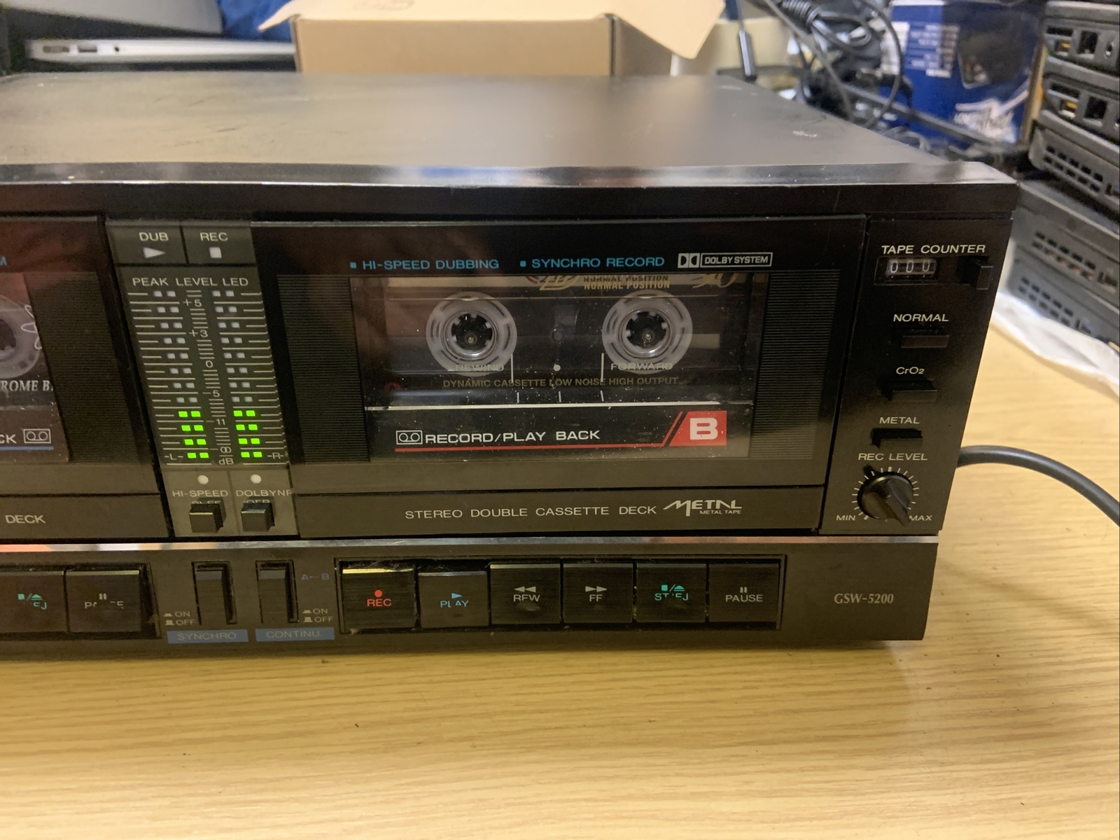 Goodman's Gold Star GSW-5200 Stereo Double Cassette Deck- Spares or ...