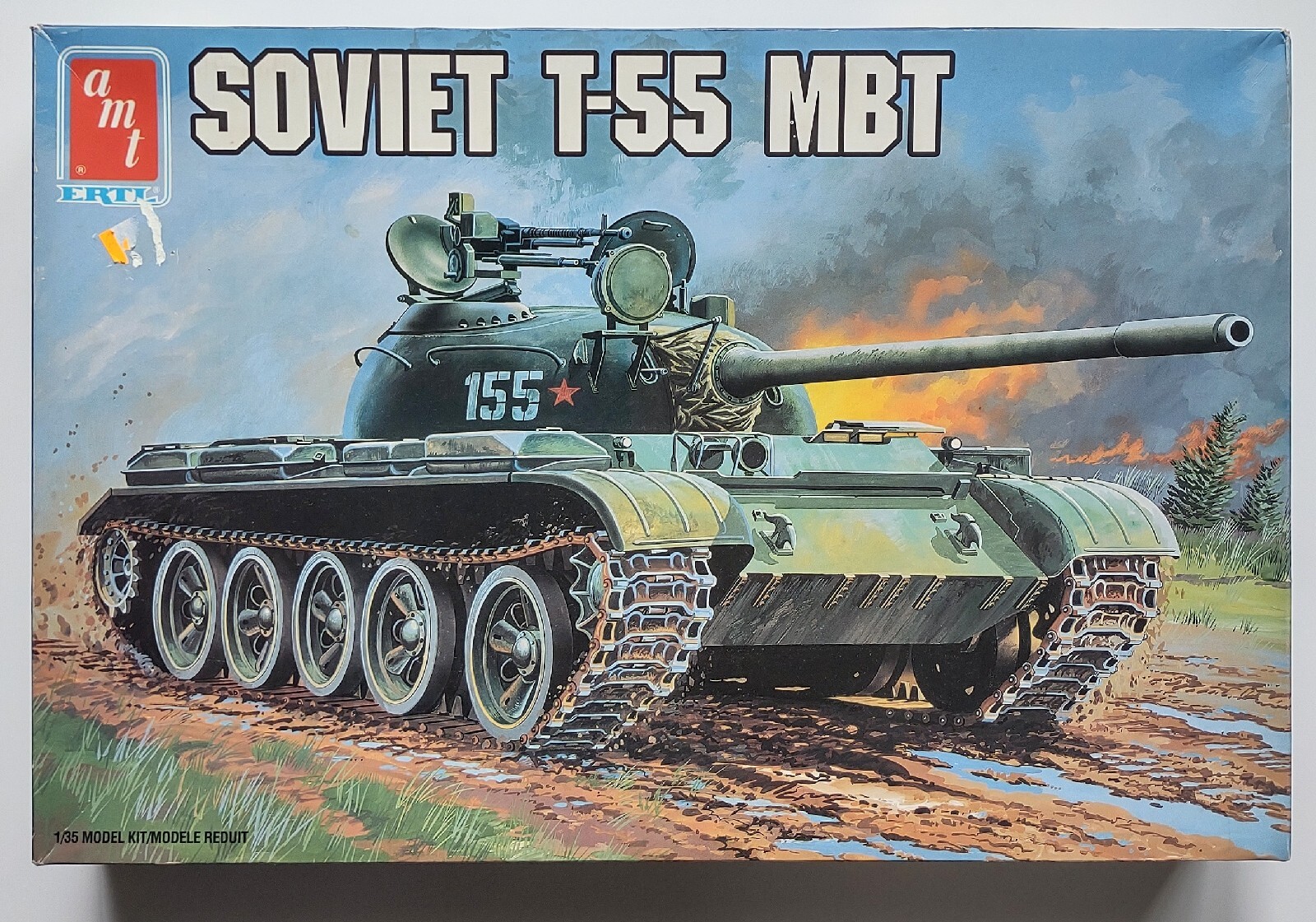 1:35 Russian Soviet T-55 MBT Tank Plastic Model Kit | eBay