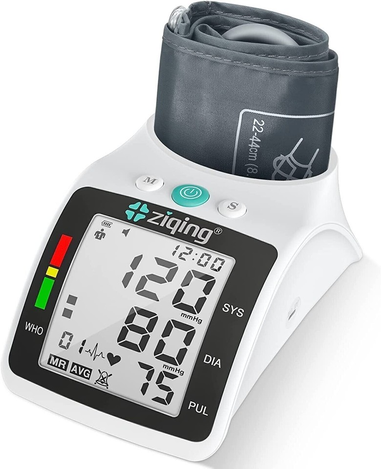 Blood Pressure Monitor Upper Arm Heart Beat Meter BP Machine Cuff for ...