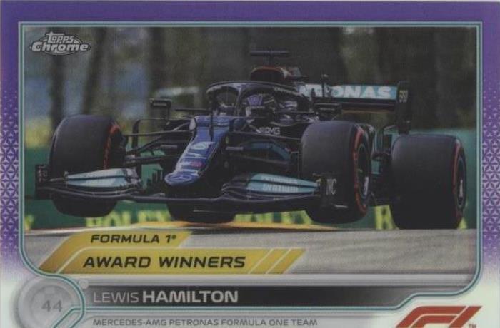 2022 Topps Chrome Formula 1 - Award Winners Lewis Hamilton #198 Purple ...