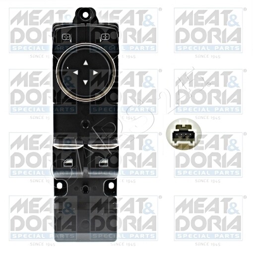 Window Regulator Switch Chrome Black Left For FORD Fiesta VII 17 ...