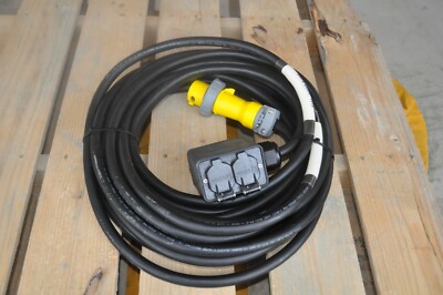 LEX 10/3 EXTENSION CORD POWER CABLE QUAD BOX CAROL ULTRA FLEX USA MADE ...