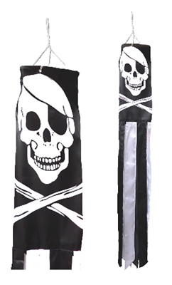 5ft Pirate Windsock Long Super Shiny Jolly Roger Windsock | eBay